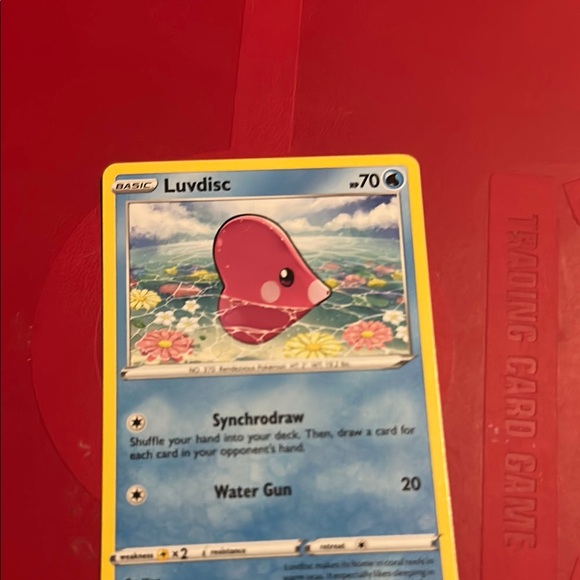 Pokemon | Games | Pokemon Luvdisc Card Red And Yellow | Poshmark